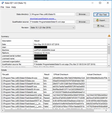 Stata Installation Qualification Tool Stata V15 Cahaya Semesta