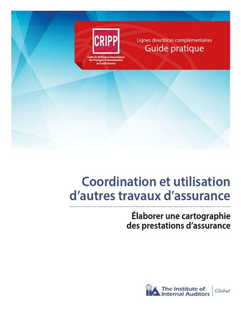 Pg Coordination And Reliance Developing An Assurance Map French Download Free Pdf Audit Risque