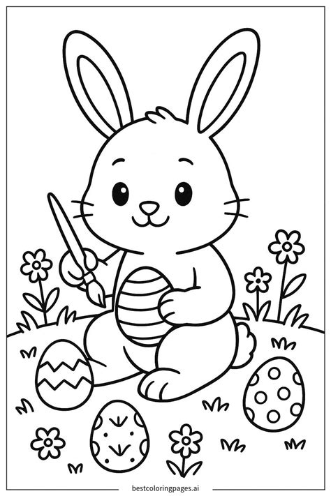 26 หน้าระบายสีภาพระบายสี กระต่าย Pdf และ Png สำหรับพิมพ์ฟรี