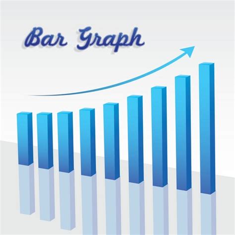 Rising Progress Bar Chart Royalty Free Vector Image