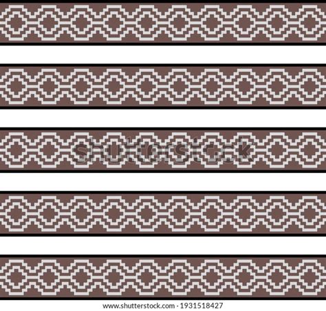 Seamless Traditional Geometric Border Pattern Design Stock Vector Royalty Free 1931518427