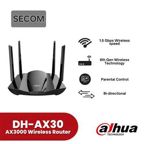 Dahua Dh Ax30 Router Wi Fi 6 Dual Band Gigabit Ethernet