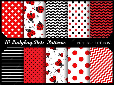 Premium Vector Ladybug Pattern
