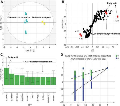 A Opls Da Score Plot And B Loading S Plots Derived From Download Scientific Diagram