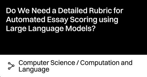 Do We Need A Detailed Rubric For Automated Essay Scoring Using Large