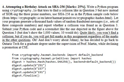 4 Attempting A Birthday Attack On Sha 256 [marks