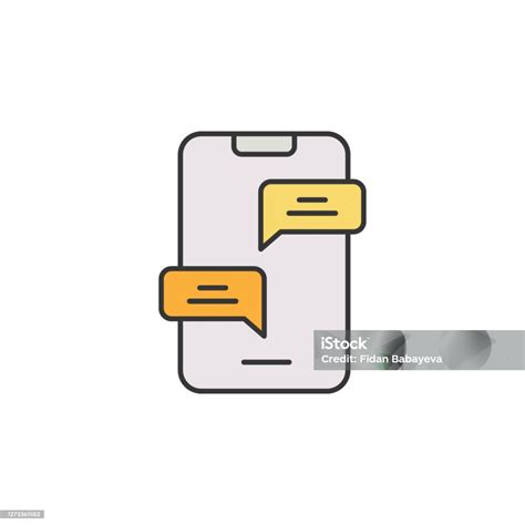 스마트 폰 채팅 우정 개요 아이콘 우정 라인 아이콘의 요소 흰색 배경의 웹 로고 모바일 앱 Ui Ux에 표시 기호를 사용할 수 있습니다 Brand Name Online