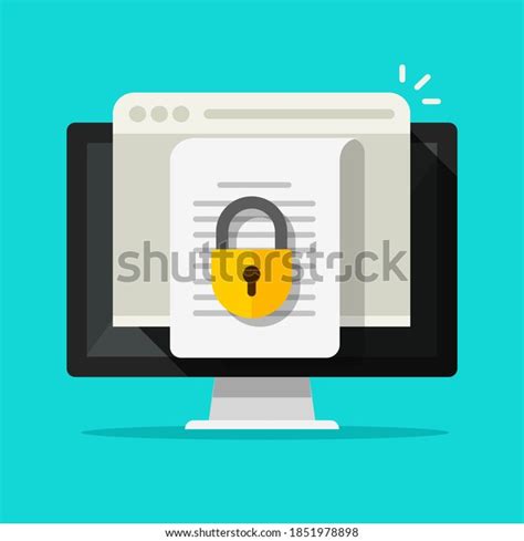 29 457 Document File Locked Vector Images Stock Photos Vectors Shutterstock