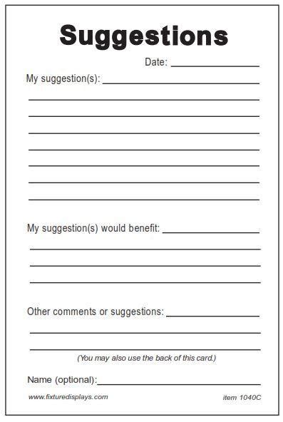 Suggestion Box Artofit