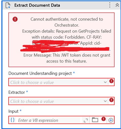 Document Understanding Activity Cannot Authenticate Studio UiPath Community Forum