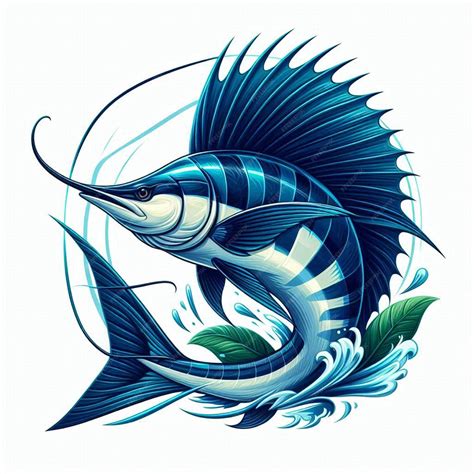 Sailfish Vector Cartoon Illustration Premium Ai Generated Vector