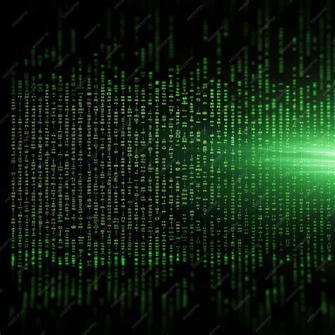 Olive Binary Code On Dark Creating An Atmosphere Of Data Technology And