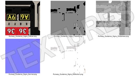 Airfiled Ground Guidance Sign 3d Model 19 3ds Blend C4d Fbx Max