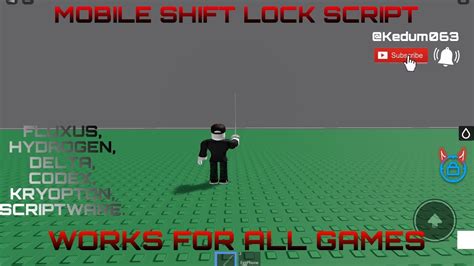 New Mobile Shift Lock Script Works For All Games 🔥 Fluxus Hydrogen Delta Codex Kryopton