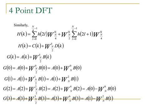 Fast Fourier Transforms Butterfly Structure Dit Dif Pptx