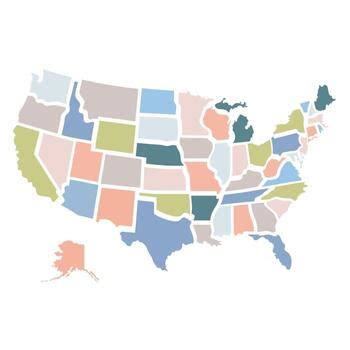 Clipart Map Of Us