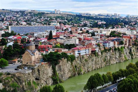 Scenic View Of Tbilisi Old Town Stock Image Image Of River City 99106323
