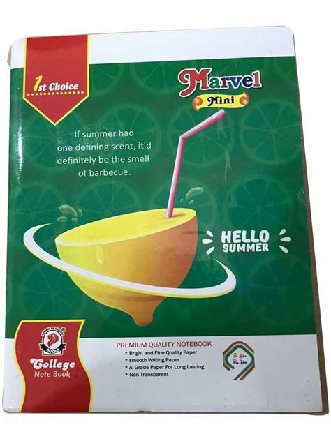 Micro Fine 4 Lines Marvel College Notebook At Best Price In Madurai