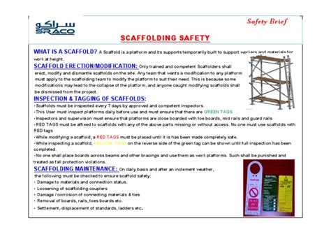 Hse Ti 013 Scaffolding Safety Pdf