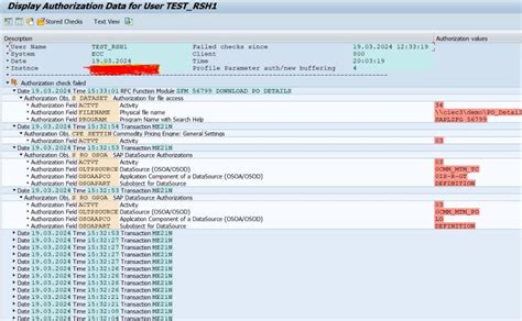 Tcode Su53 Evaluate Authorization Check In Sap Systems Su53 Is A Transaction Code That Allows