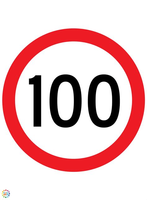 Speed Limit 100 Kph Signage K2k Signs Australia