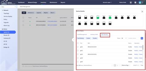 Configure Port Security