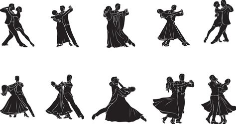 Ballroom Dancing Silhouette Vector Art Icons And Graphics For Free