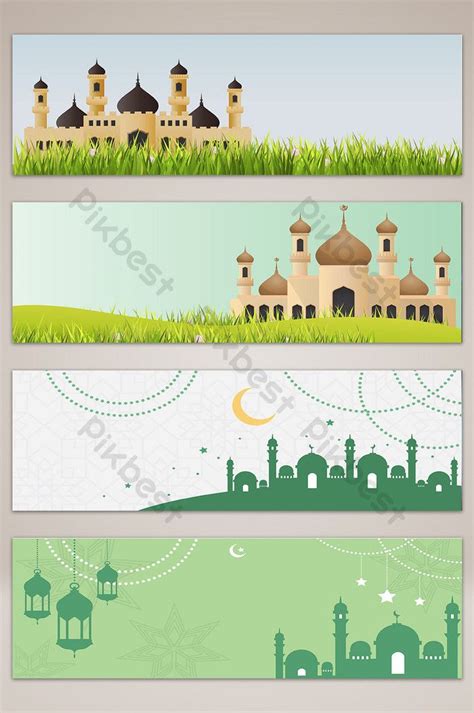 Thiết Kế Banner Contoh Background Banner Maulid Trang Trọng Uyển Chuyển