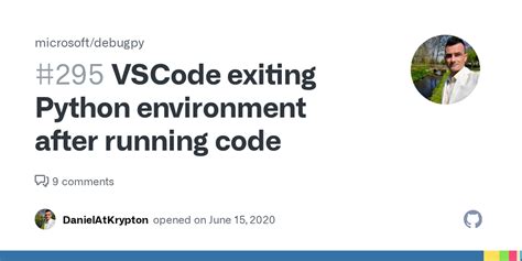 Vscode Exiting Python Environment After Running Code · Issue 295