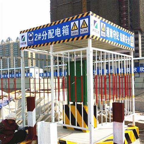 室外防雨配电柜棚 工地一级配电箱防护棚 塔吊防护栏搭设标准