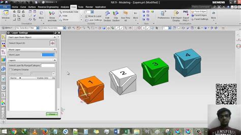 Siemens Nx Layer And Move To Layer Youtube