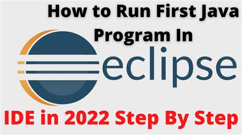 How To Run First Java Program In Eclipse Ide Youtube