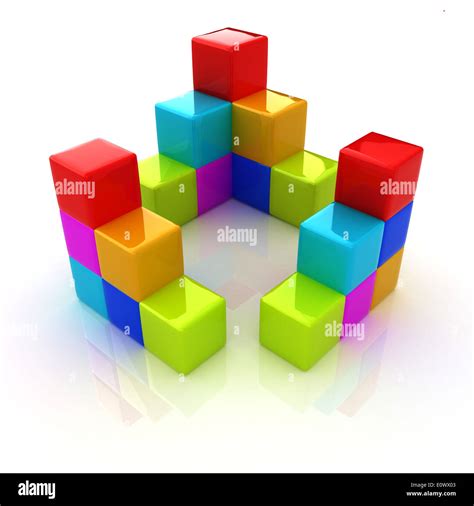 Colorful Block Diagram Stock Photo Alamy