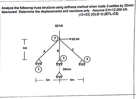 Analyze The Following Truss Structure Using StudyX