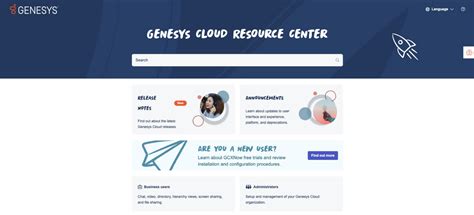 Genesys Cloud Resource Center Moves To A New Url With Navigation And