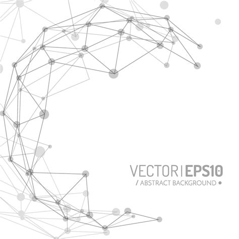 Vector Technology Concept Connected Lines And Dots Network Sign 15258841 Vector Art At Vecteezy