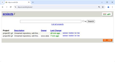 ubuntu 24 04 git install gitweb server world