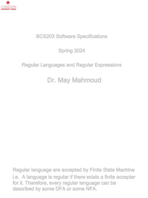 05bcs203 Regularlanguage Regular Expression 2 Pdf Theory Of Computation Mathematical Logic
