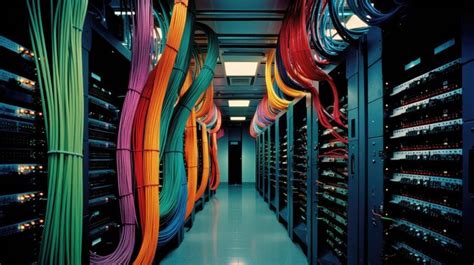 Premium Photo Fiber Structured Cabling Network