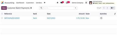 Batch Payments In Odoo 17 Accounting Odoo V17 Enterprise Edition Book