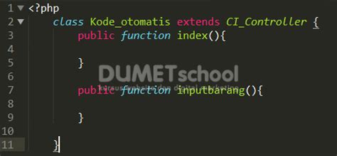 Cara Membuat Inputan Kode Otomatis Menggunakan Codeigniter Part Kursus Web Programming