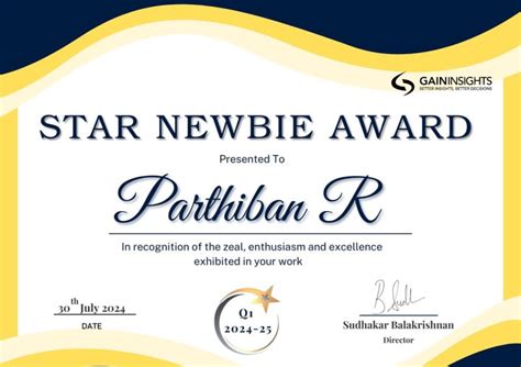 Parthiban R On Linkedin I Am Glad To Share That I Have Received The