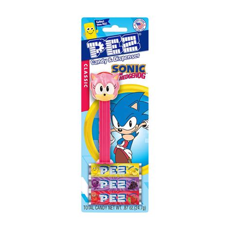 Pez Sonic The Hedgehog Candy And Dispenser 087 Oz Hamilton Place