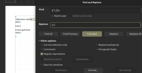 Find And Replace With Exclusion English Ask Libreoffice