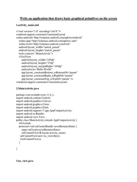 5038 write an application that draws basic graphical primitives on the