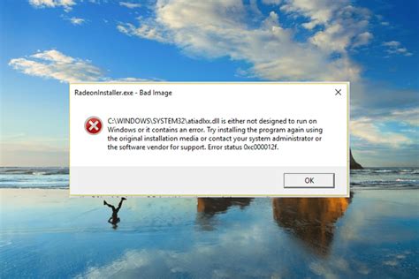 Fix Atiadlxx Dll Is Either Not Designed Error On Windows 10