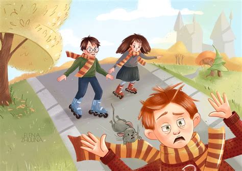 Иллюстрация Гарри Поттер в стиле компьютерная графика