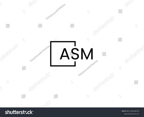 Asm Letter Initial Logo Design Vector Stock Vector Royalty Free Shutterstock