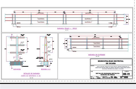 Railing Design And Detail Cadbull