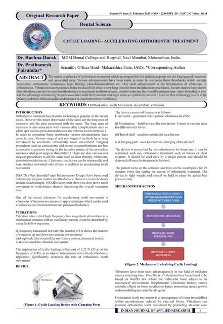 Cyclic Loading Accelerating Orthodontic Treatment Pdf Oral Care